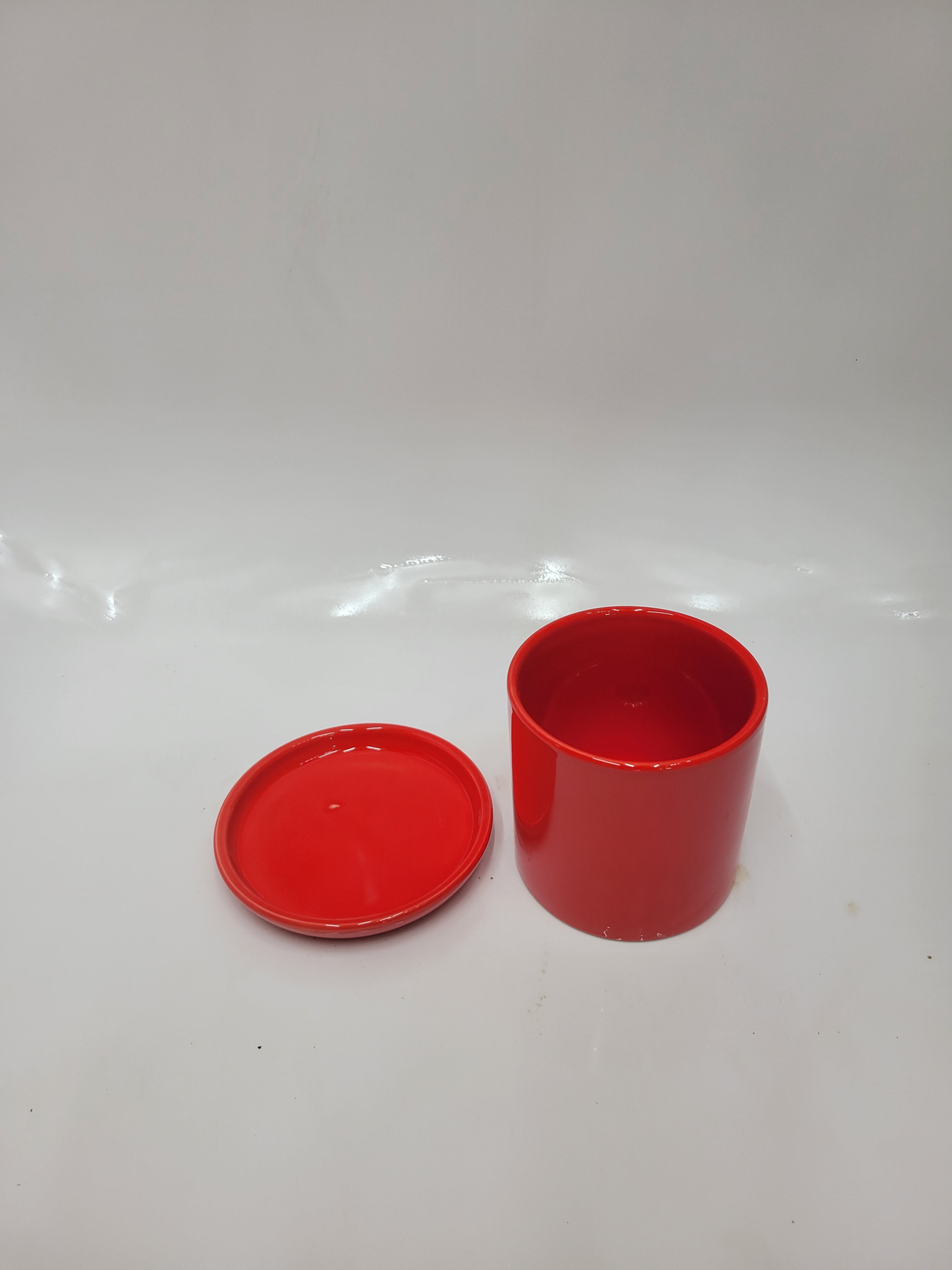 3" ceramic pot red – Lazlo Plants